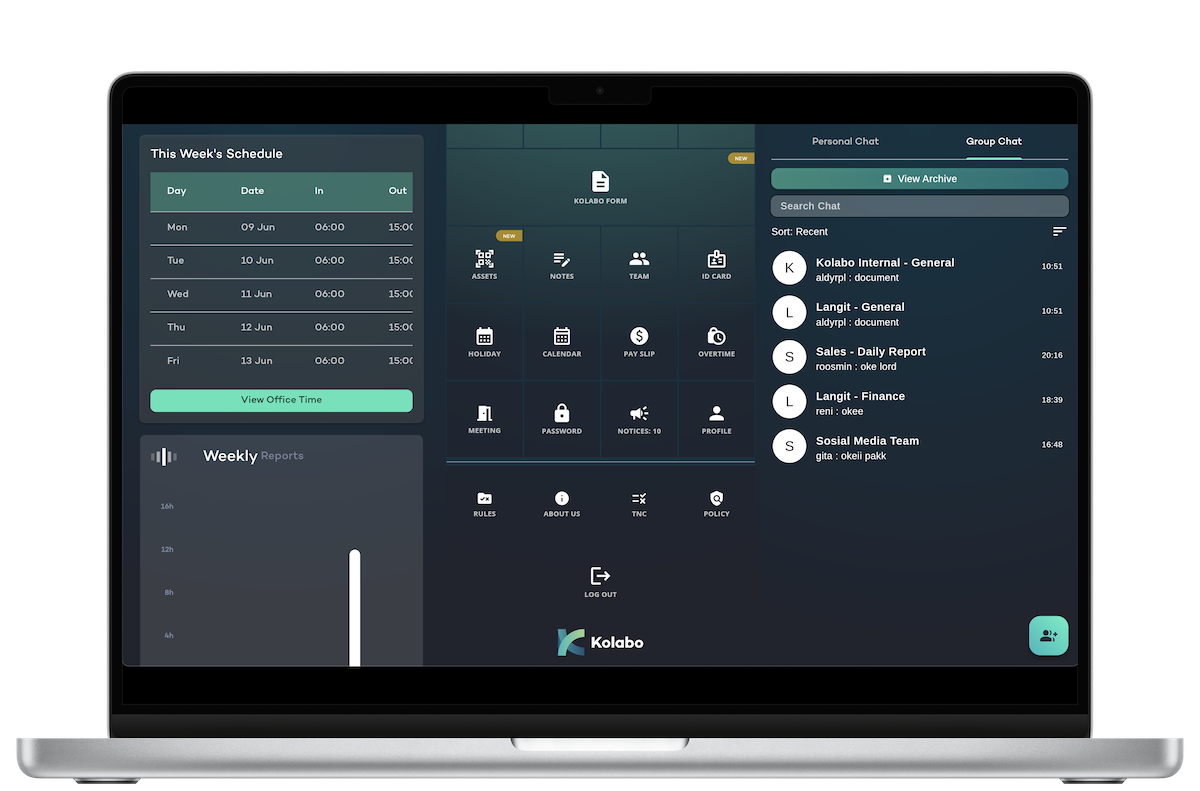 Kolabo: Atur Perusahaan Di 1 Aplikasi (HRM, Akunting & Kolaborasi)