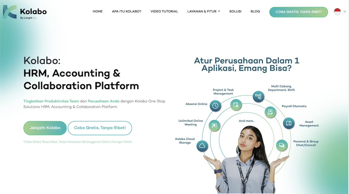 Kolabo: Atur Perusahaan Di 1 Aplikasi (HRM, Akunting & Kolaborasi)